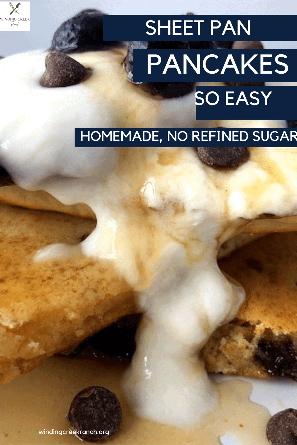 Homemade Buttermilk Sheet Pan Pancakes - Winding Creek Ranch