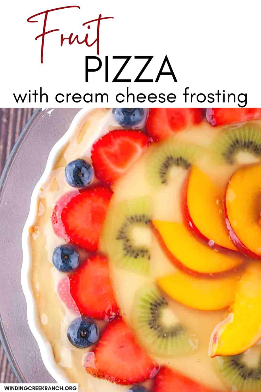 Sugar Cookie Fruit Pizza With Cream Cheese Frosting