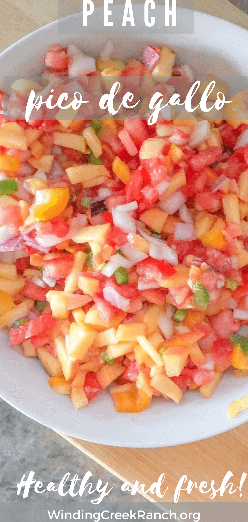 Easy Peach Pico de Gallo Recipe - Winding Creek Ranch