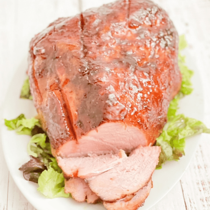 Double Smoked Ham on Pellet Grill