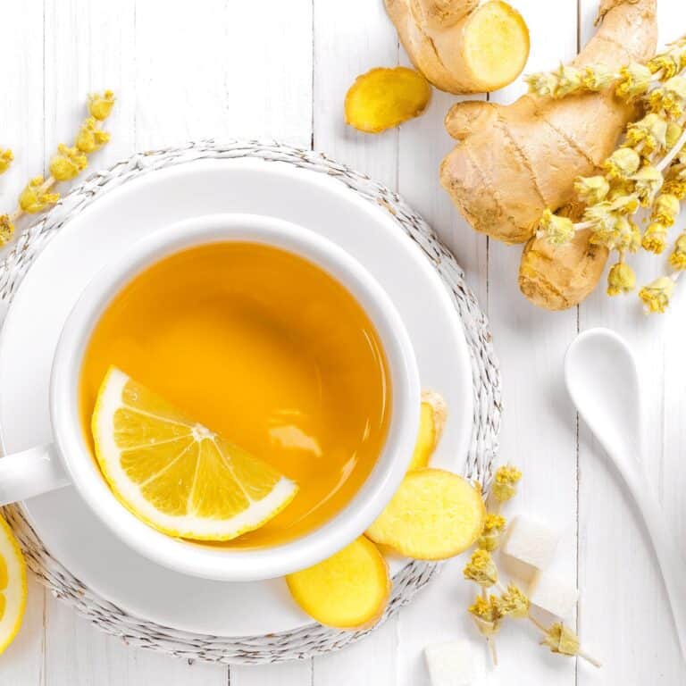 Best Homemade Ginger Lemon Honey Tea - Winding Creek Ranch
