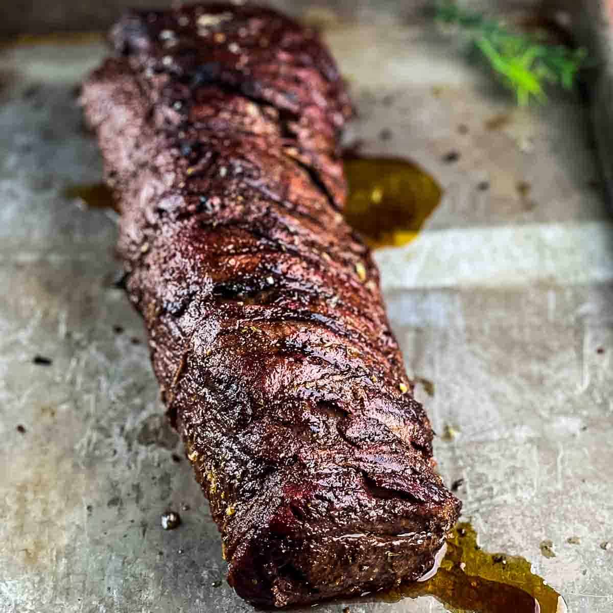 Smoked Beef Tenderloin on Pellet Grill