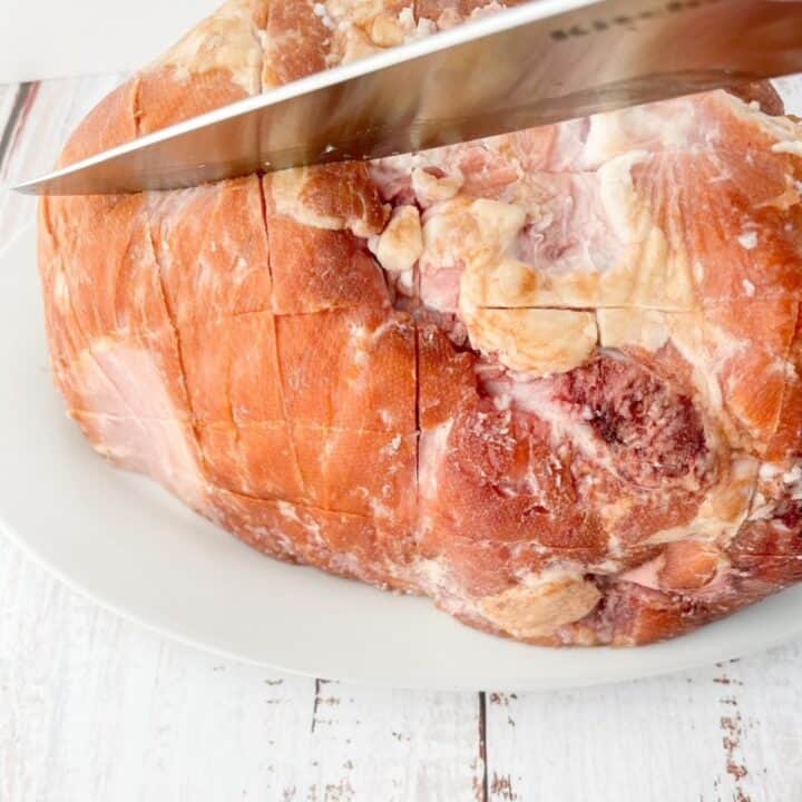 Double Smoked Ham on Pellet Grill