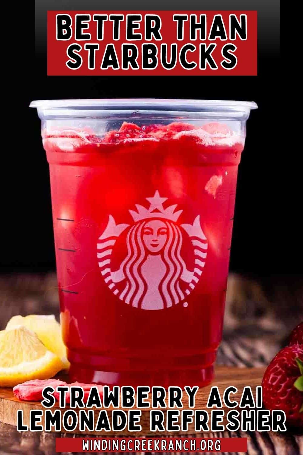 Strawberry Acai Lemonade Refresher (Starbucks Copycat)