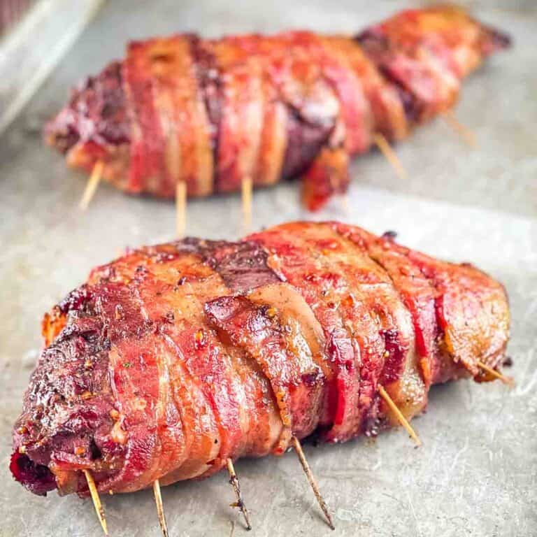 Smoked Bacon-Wrapped Venison Backstraps - Winding Creek Ranch
