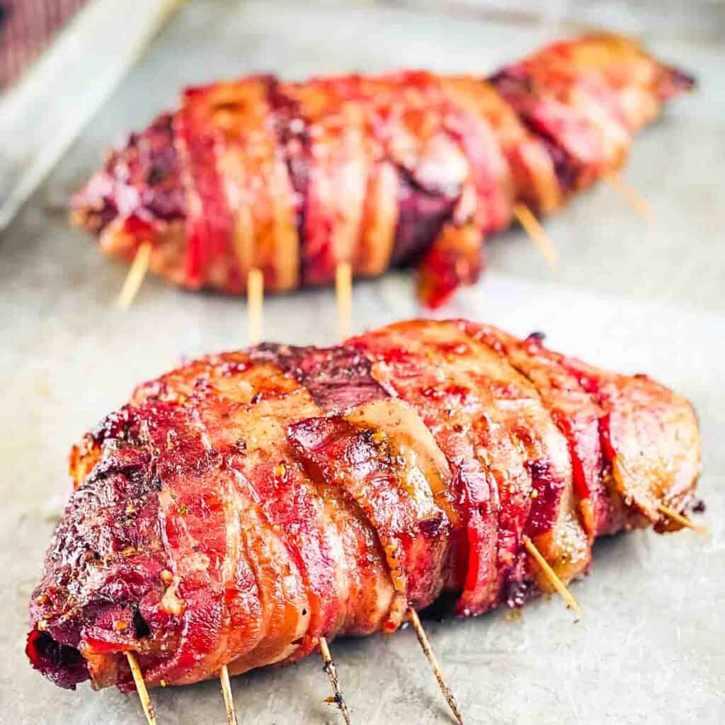 Smoked Bacon-Wrapped Venison Backstraps - Winding Creek Ranch