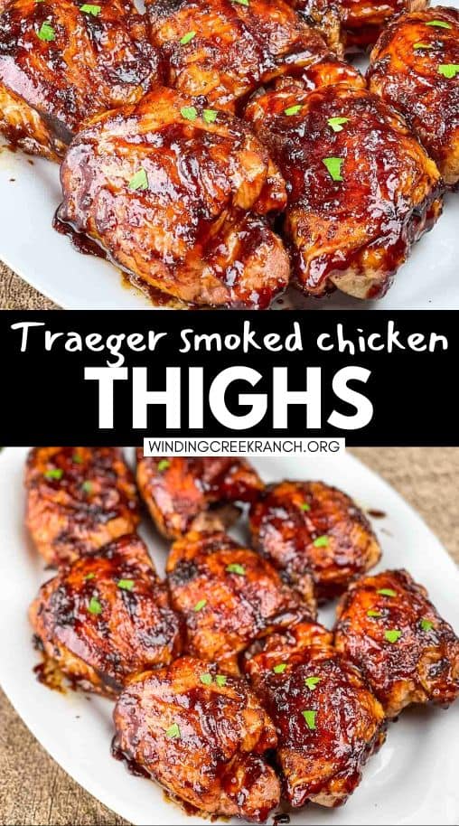 Crispy Traeger Smoked Chicken Thighs Bone In Winding Creek Ranch