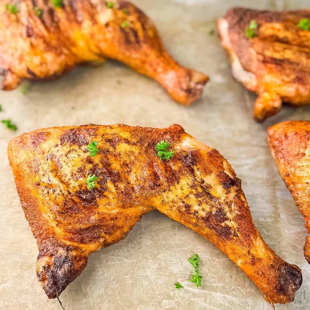 Pit Boss Smoked Chicken Quarters - Winding Creek Ranch