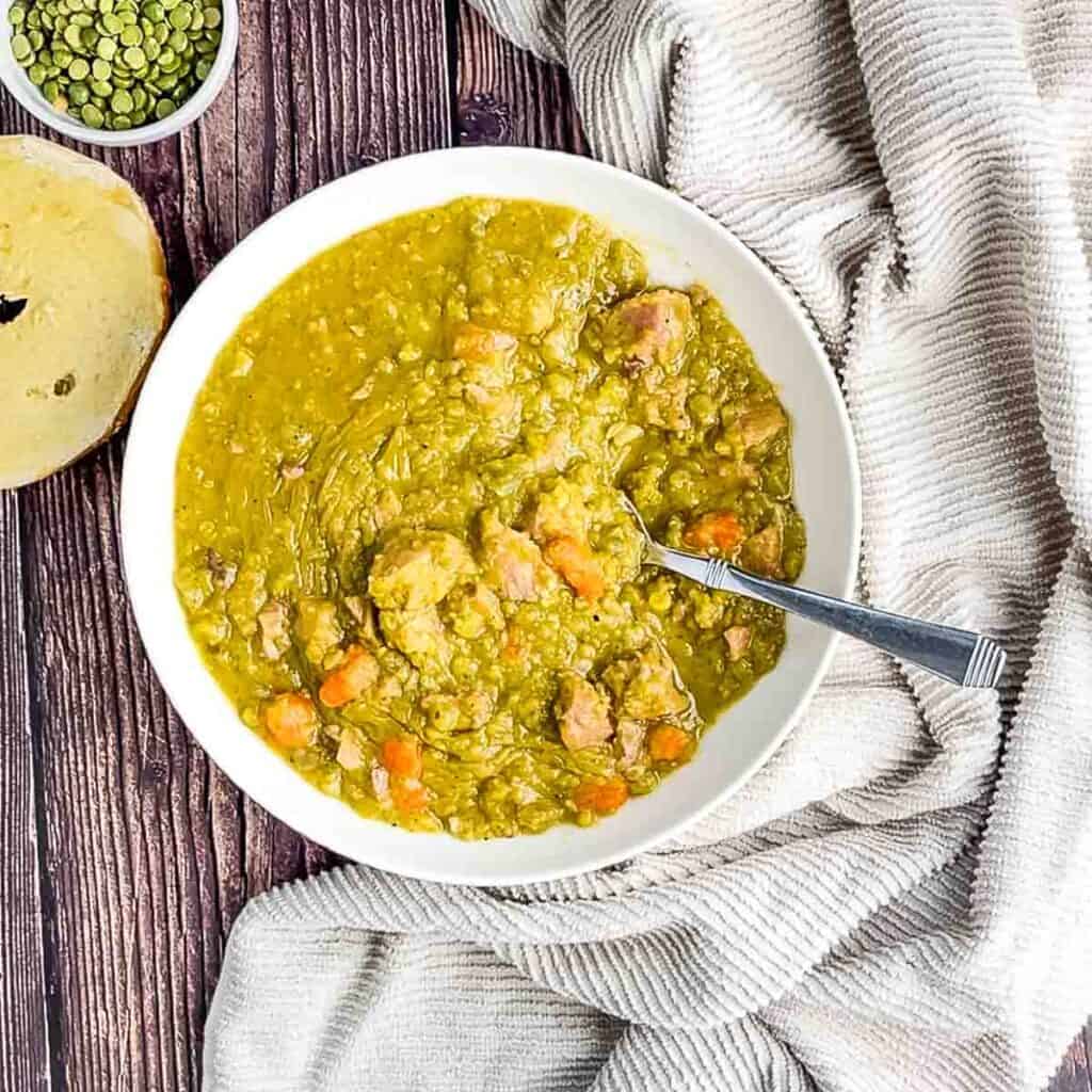 Creamy Split Pea Soup with Leftover Ham - Winding Creek Ranch