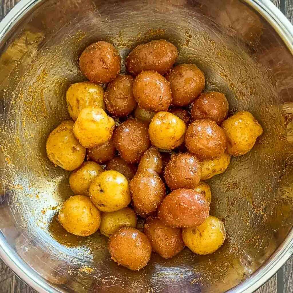 Crispy Smoked Smashed Potatoes - Winding Creek Ranch