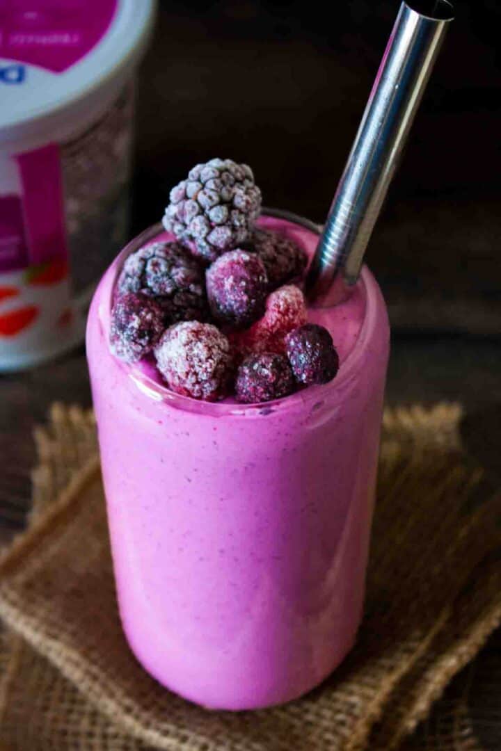 Mixed Berry Cottage Cheese Smoothie - Winding Creek Ranch