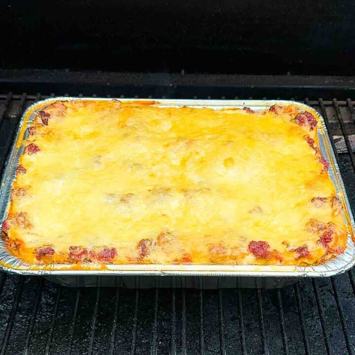 Smoked Lasagna on Pellet Grill - Winding Creek Ranch