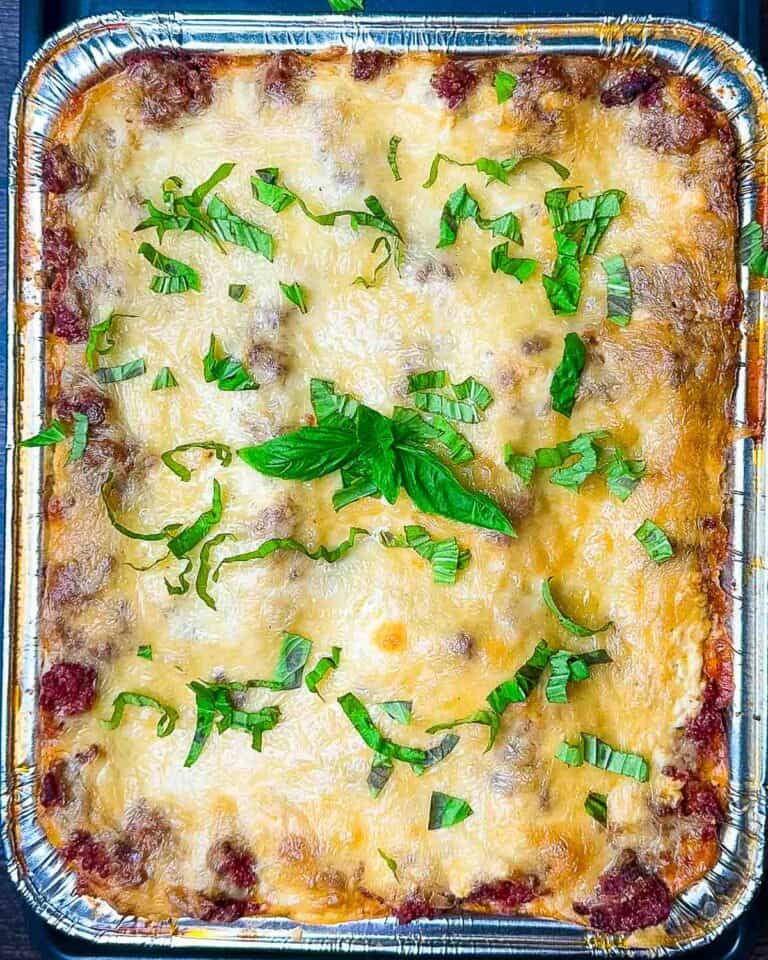 Smoked Lasagna on Pellet Grill - Winding Creek Ranch