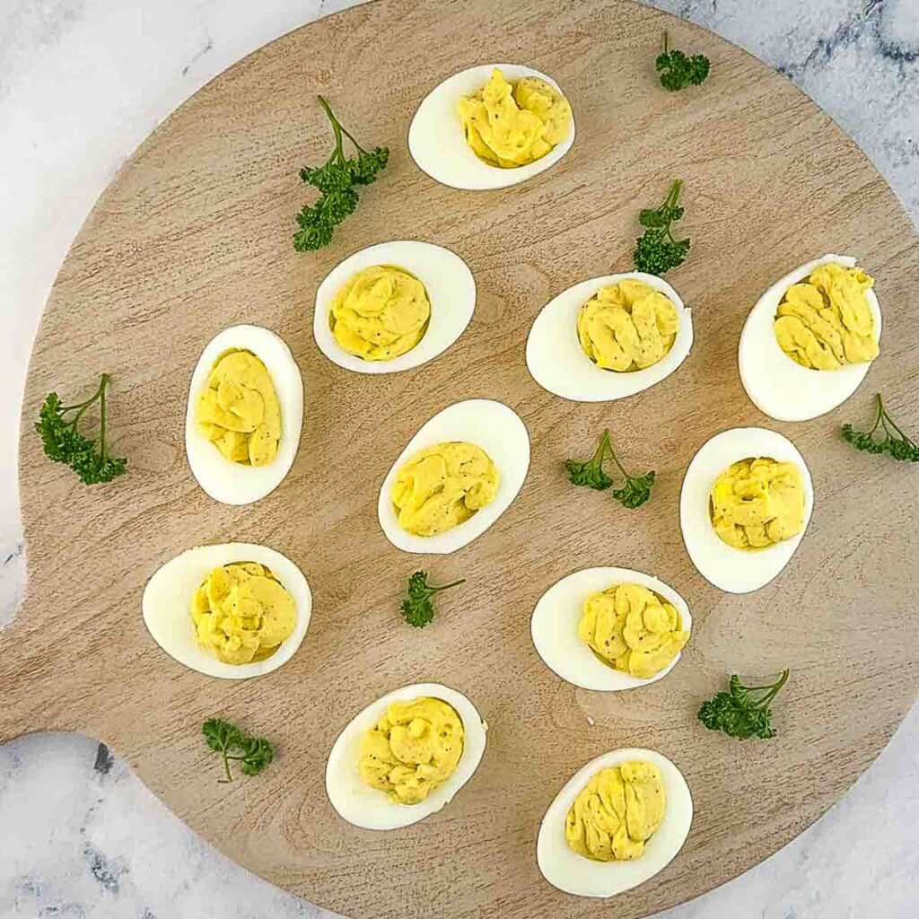 Old-Fashioned Deviled Eggs With Miracle Whip - Winding Creek Ranch