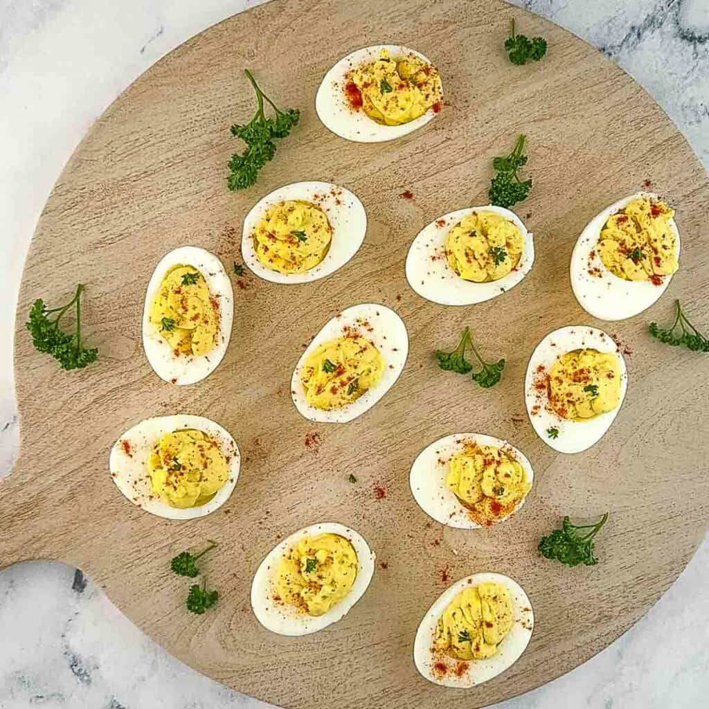 Old-Fashioned Deviled Eggs With Miracle Whip - Winding Creek Ranch