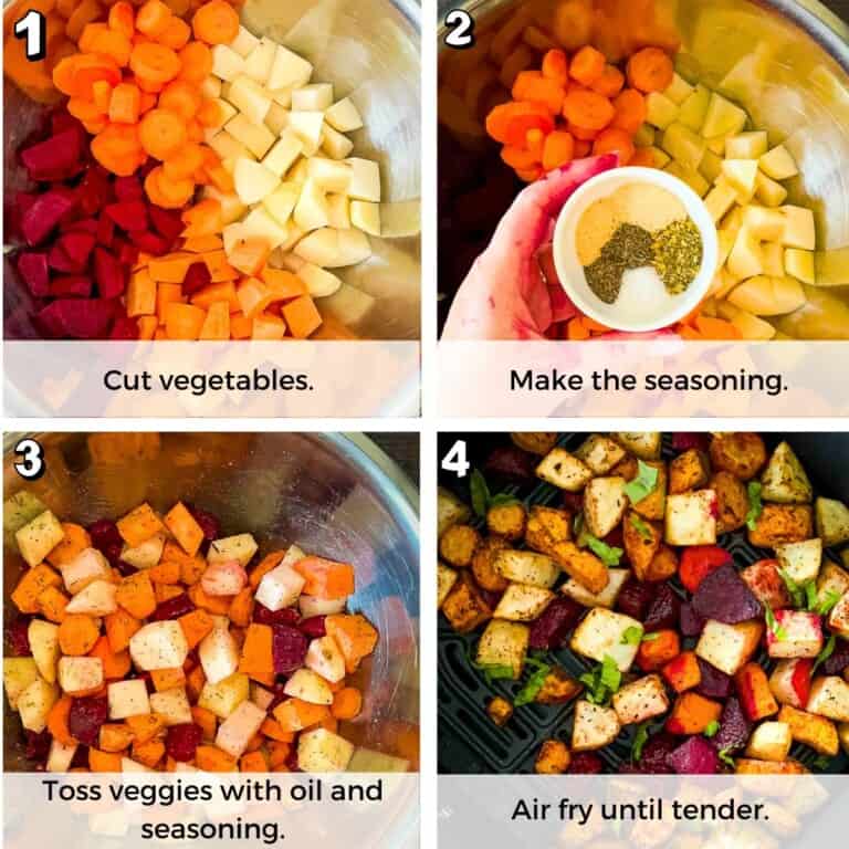 Air Fryer Roasted Root Vegetables - Winding Creek Ranch