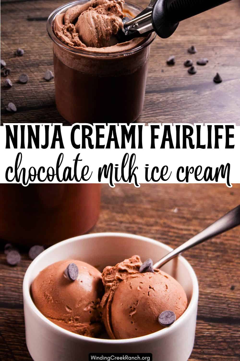 Ninja Creami Fairlife Chocolate Milk Ice Cream - Winding Creek Ranch