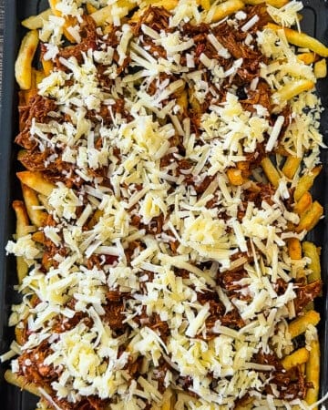 Easy Loaded Pulled Pork Fries - Winding Creek Ranch