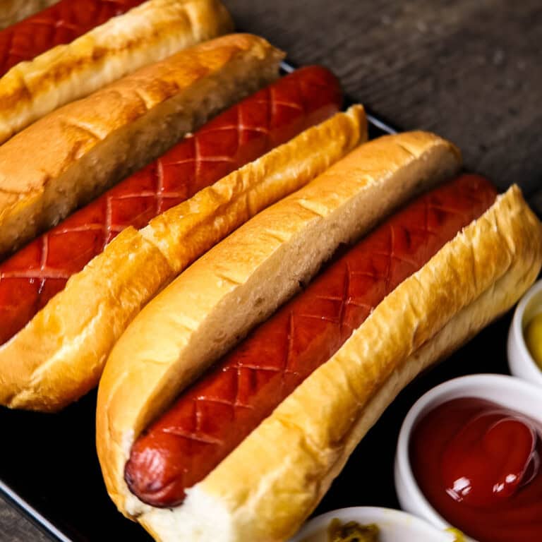 Smoked Hot Dogs on Traeger - Easy Pellet Grill Recipe - Winding Creek Ranch