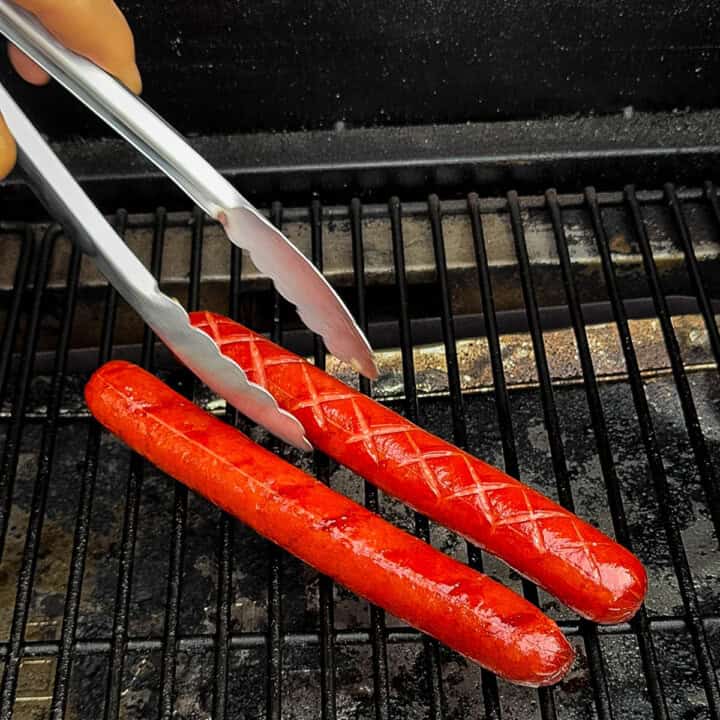 Smoked Hot Dogs on Traeger - Easy Pellet Grill Recipe - Winding Creek Ranch